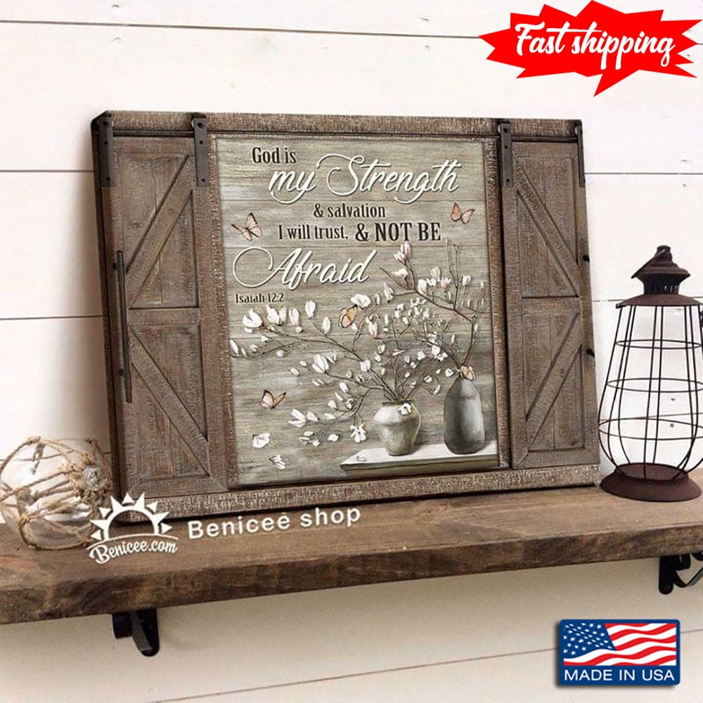 Farm Barn Window Frame With Butterflies Flying Around Tiny White ...