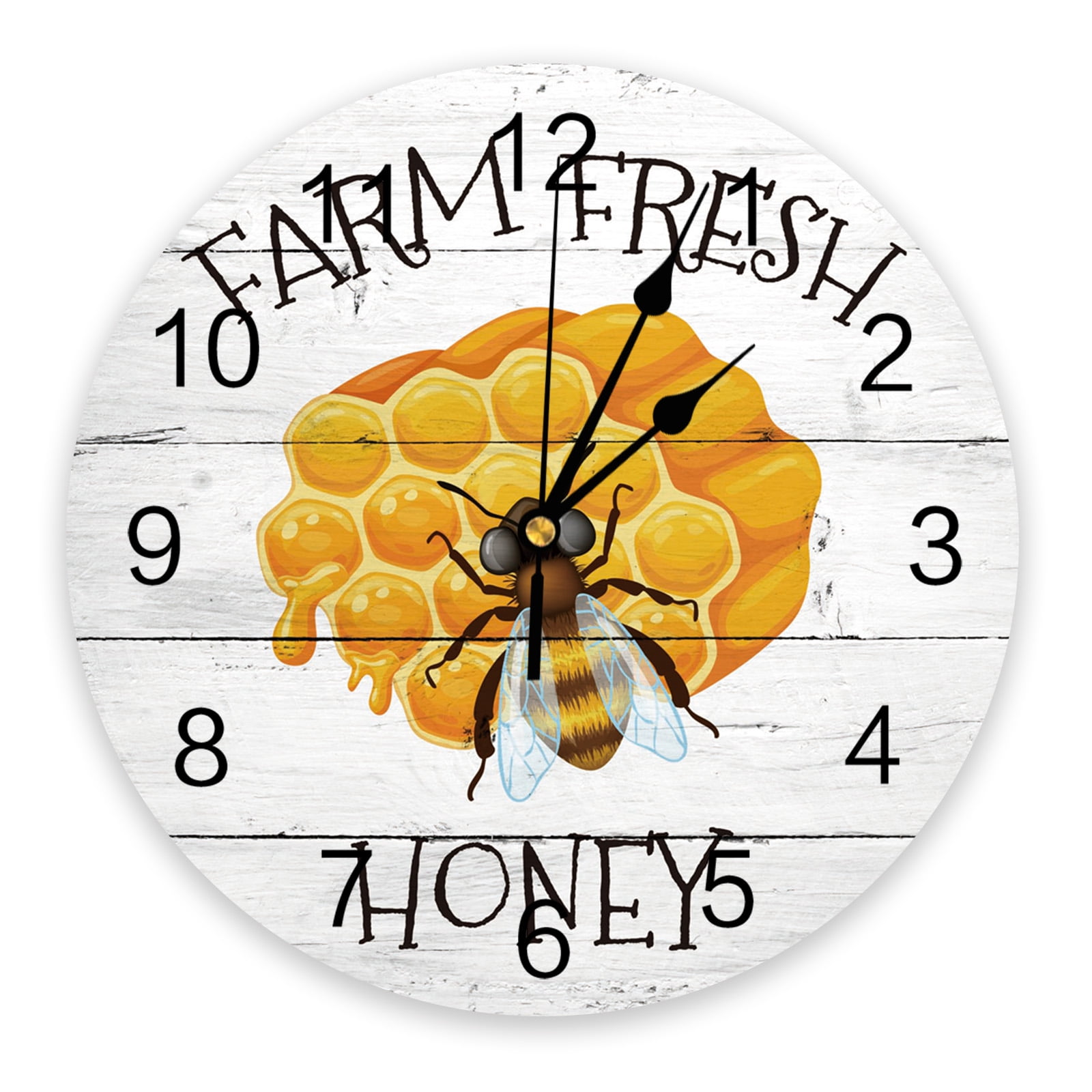 Farm Bee Hy Hive Wall Clock For Modern Home ration Teen Room Living ...