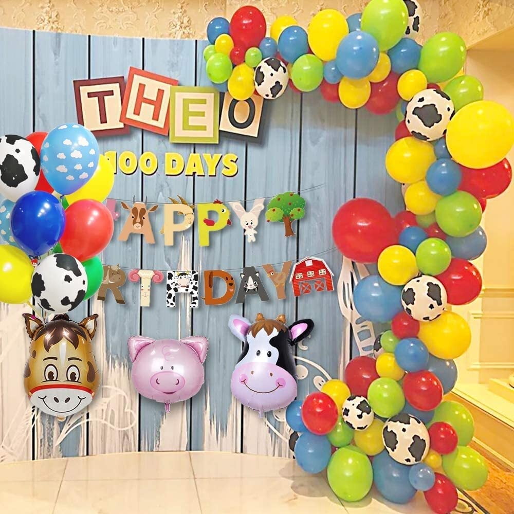 Farm Birthday Party Decorations, Farm Animals Theme Party Decorations ...