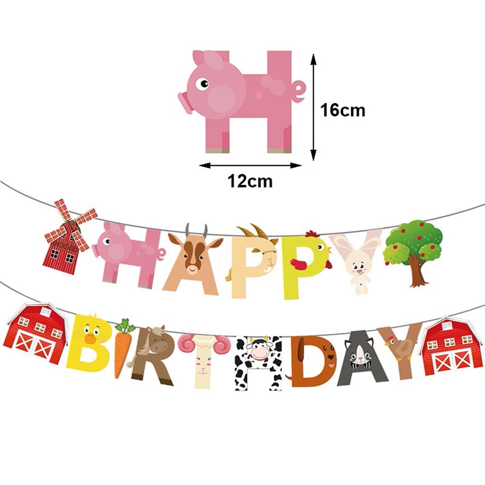 Farm Birthday Party Supplies Animal Farm Paper Plate Pig Sheep Chicken ...