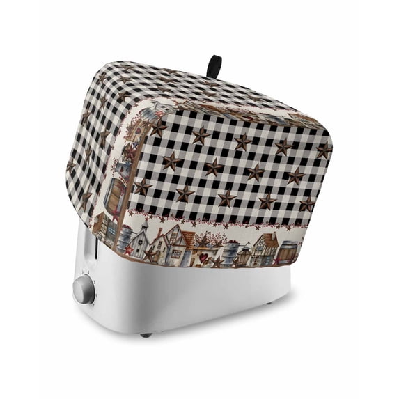 Farm Black Small Toaster Cover 2 Slice, Kitchen Appliance Covers, Brown ...