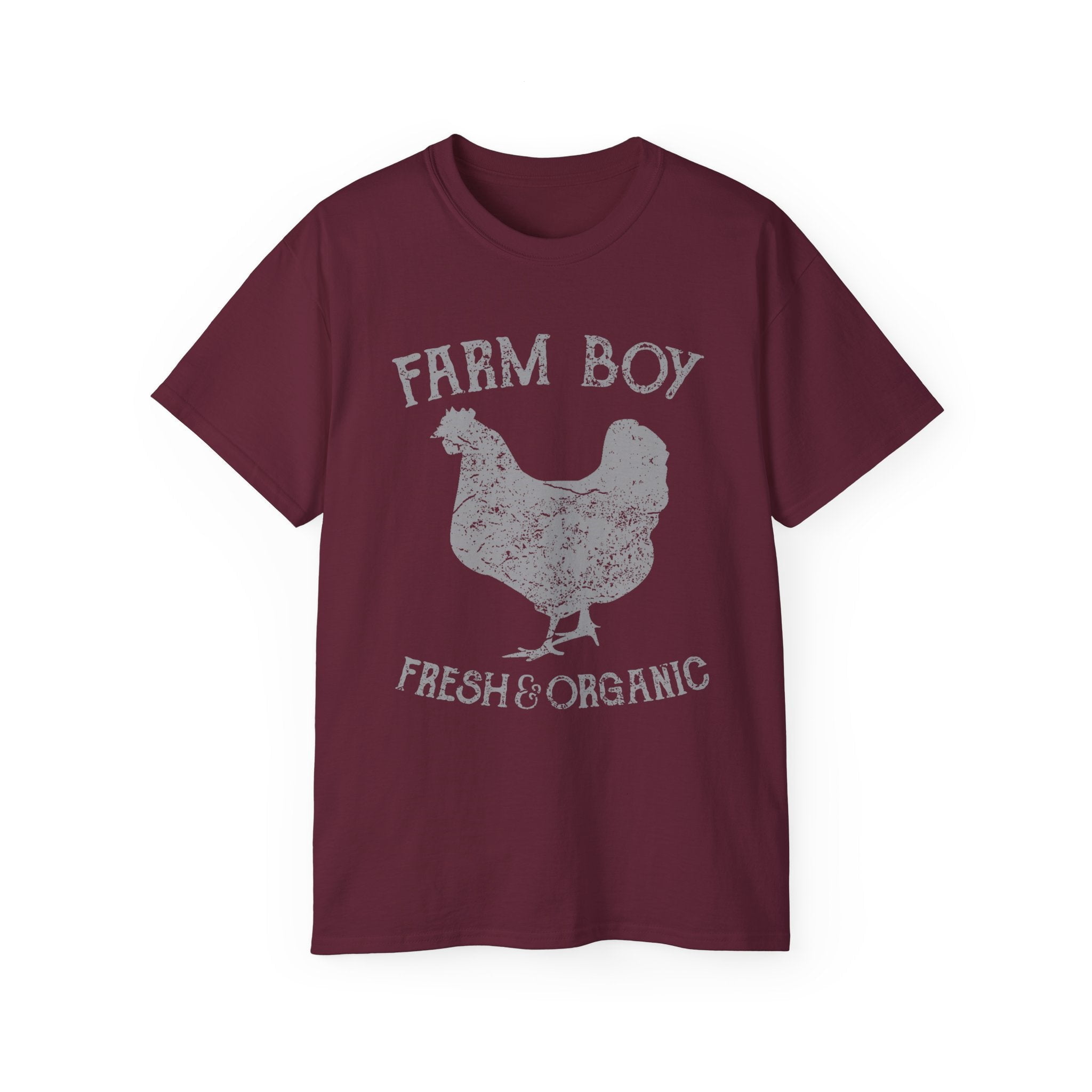 Farm Boy T-Shirt, Vintage Funny Tee, Retro Animal Tee, Gildan 2000 Art ...