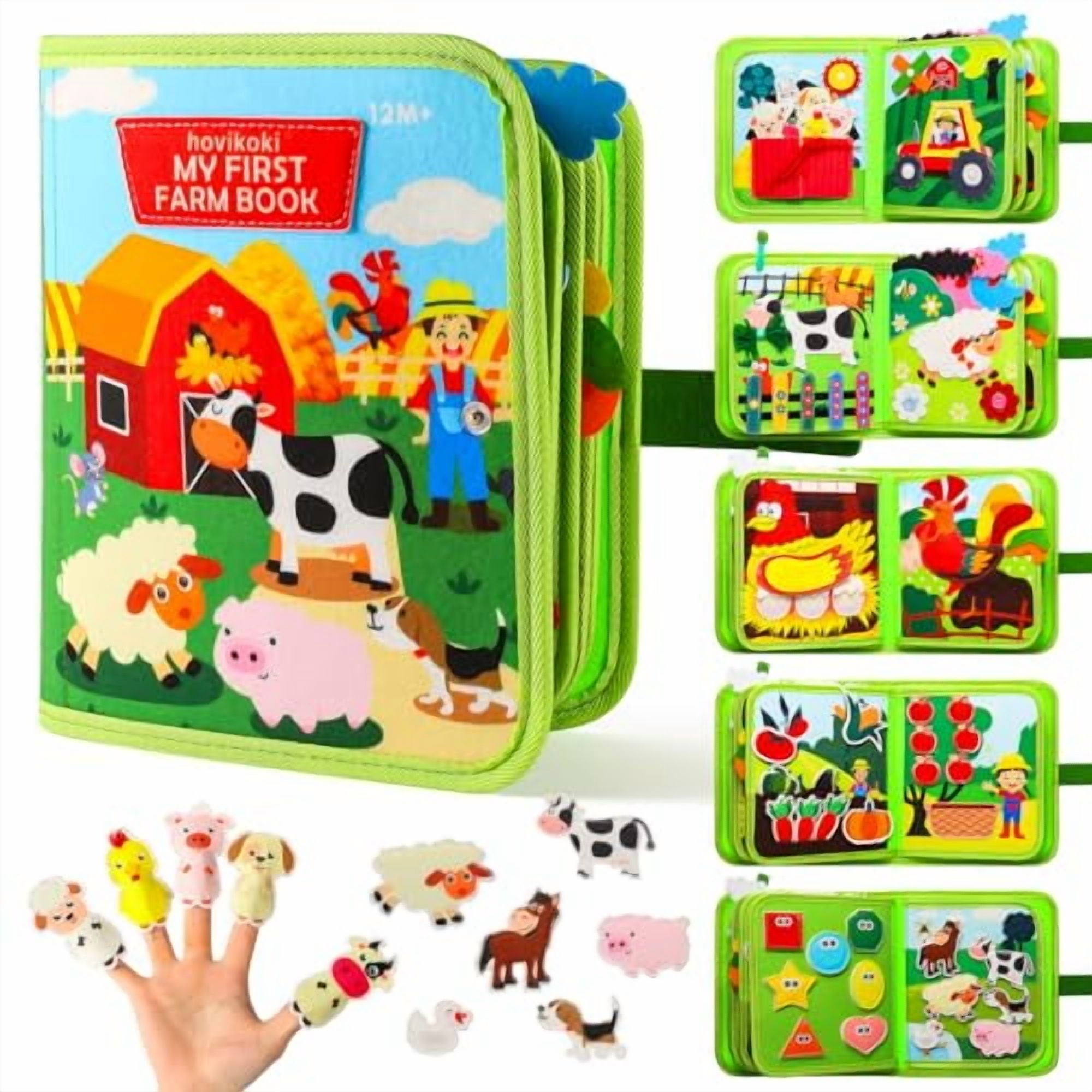 Farm Busy Book for Toddlers 1-3 Busybook Montessori Activity Quiet ...