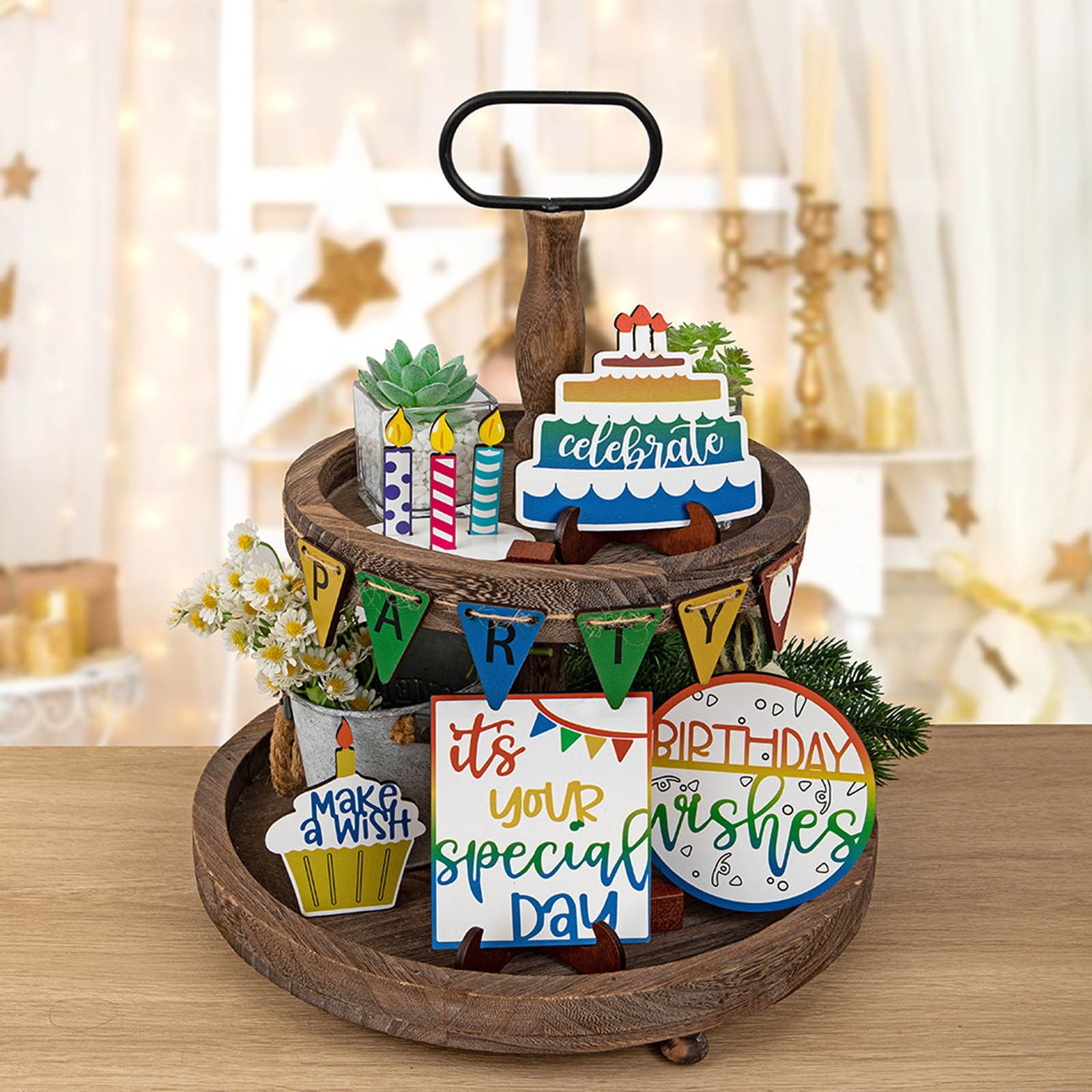 Farm Cattle Wooden Handicraft Bee Themed Home Décor Set | Easter ...