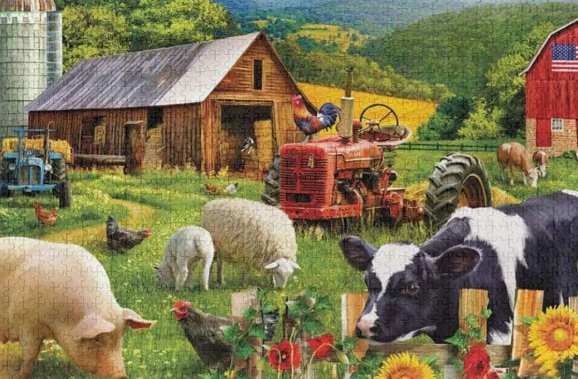 Farm Cattle and Sheep Puzzles for Adults 1000 Pieces, Jigsaw Puzzle ...