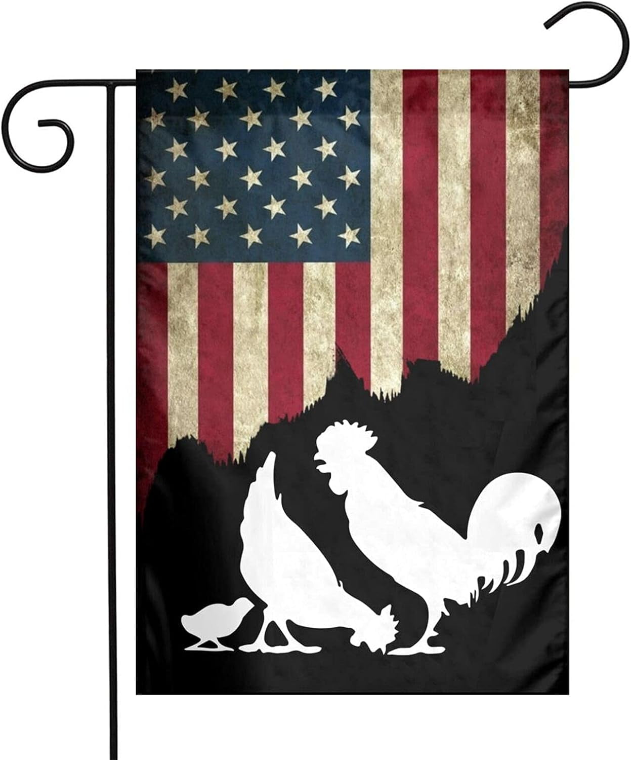 Farm Chicken Rooster Garden Flag Double Side Printting Durable House ...