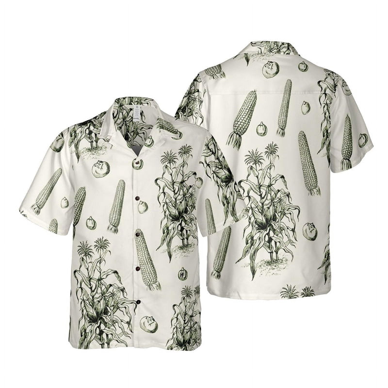 Farm Corn 3D Printed Shirts For Men Clothes Hawaiian Corn On Cob ...