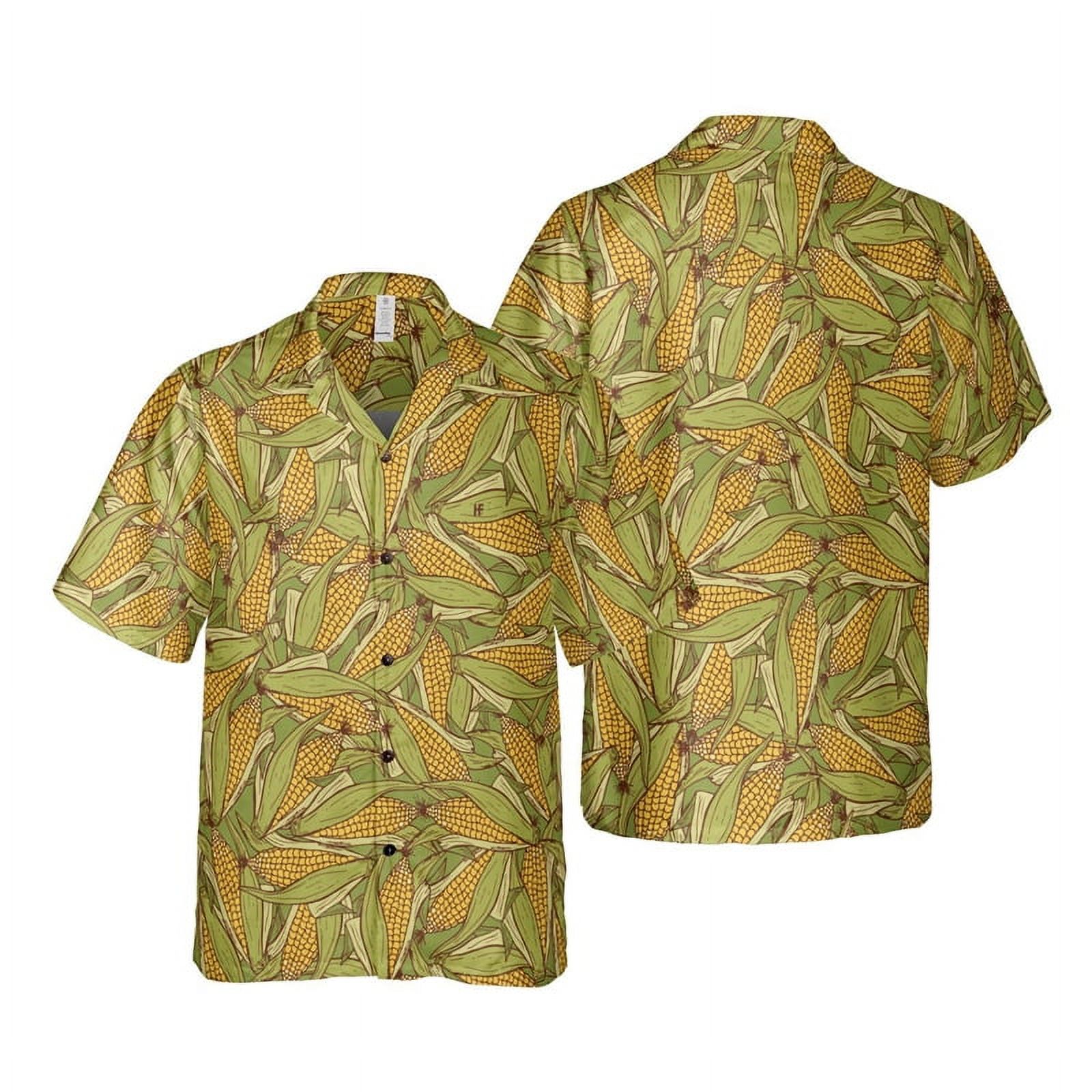 Farm Corn 3D Printed Shirts For Men Clothes Hawaiian Corn On Cob ...