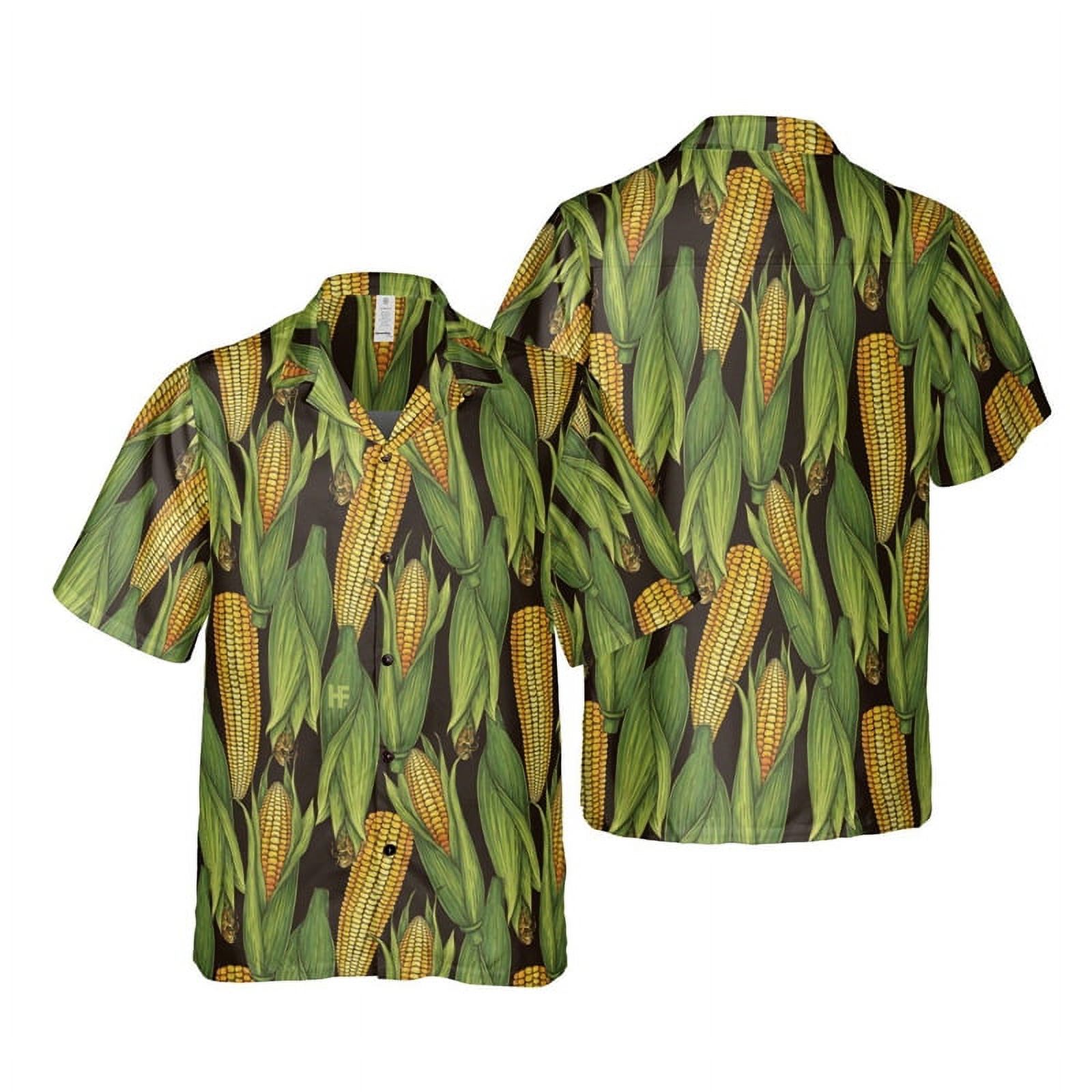 Farm Corn 3D Printed Shirts For Men Clothes Hawaiian Corn On Cob ...