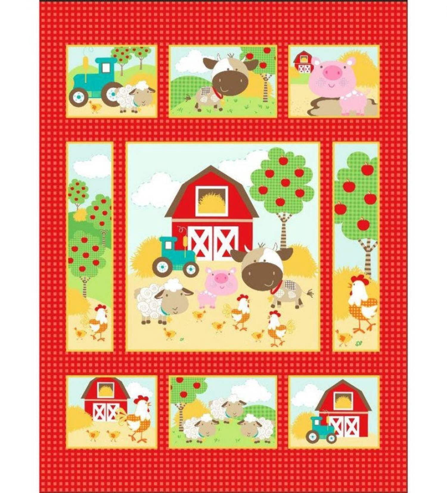 Farm Cotton Panel Fabric - Walmart.com