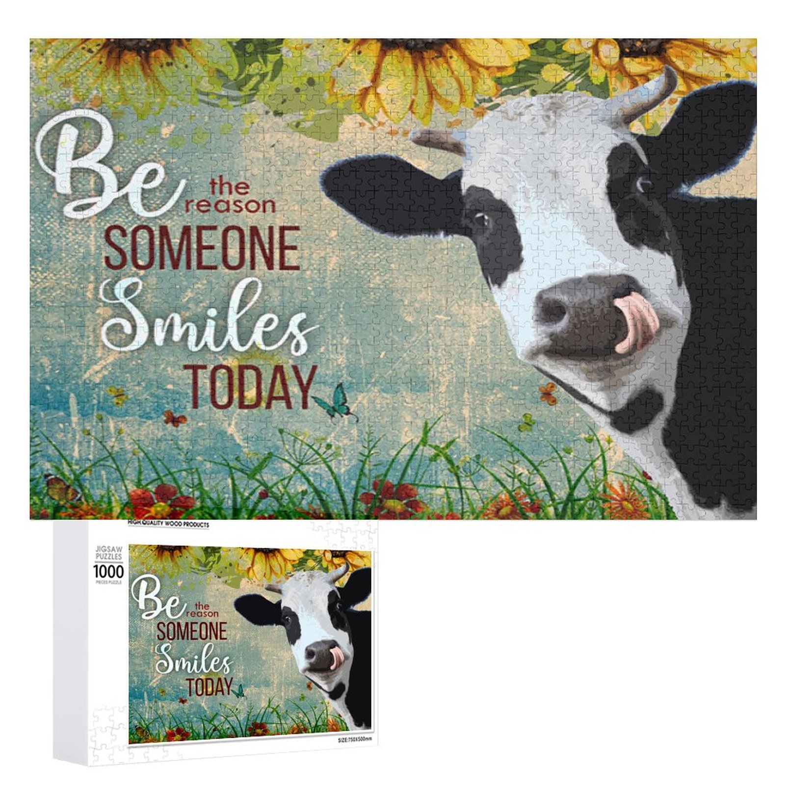 Farm Cow 1000 Piece Jigsaw Puzzle for Adults and Families - Be The ...