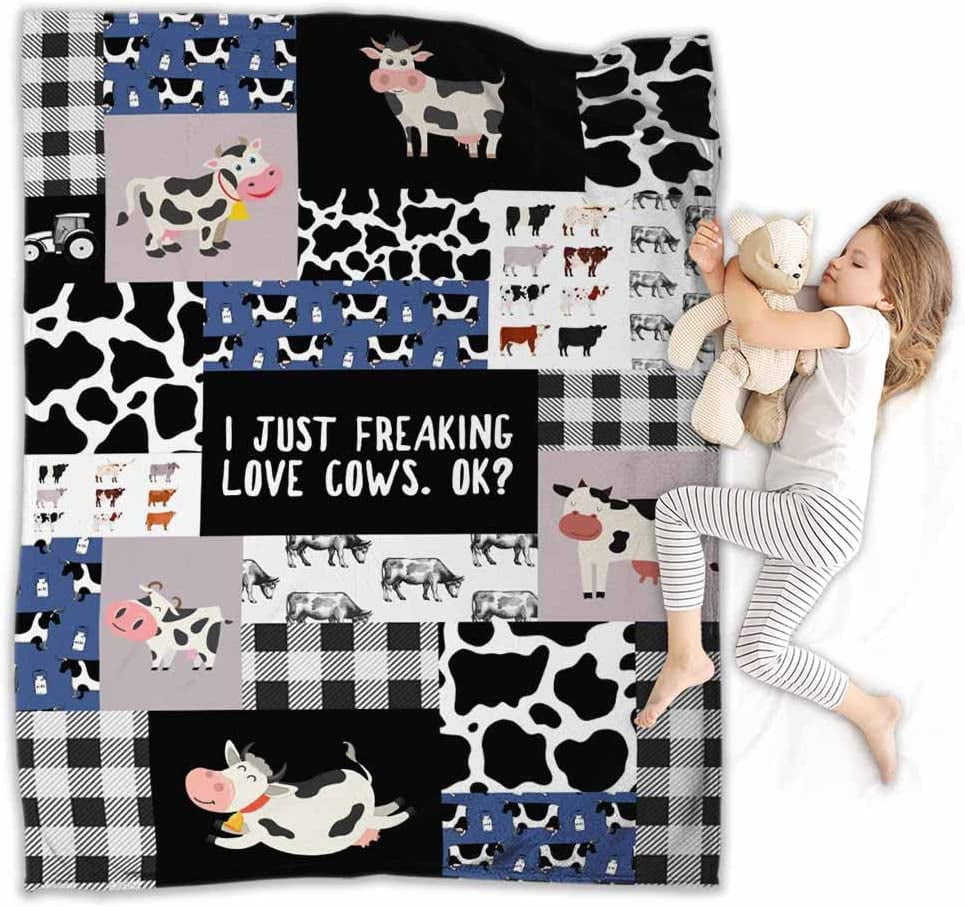 Farm Cow Blanket Cow Print Blanket Farm Animal Cow Blanket Cow Decor ...