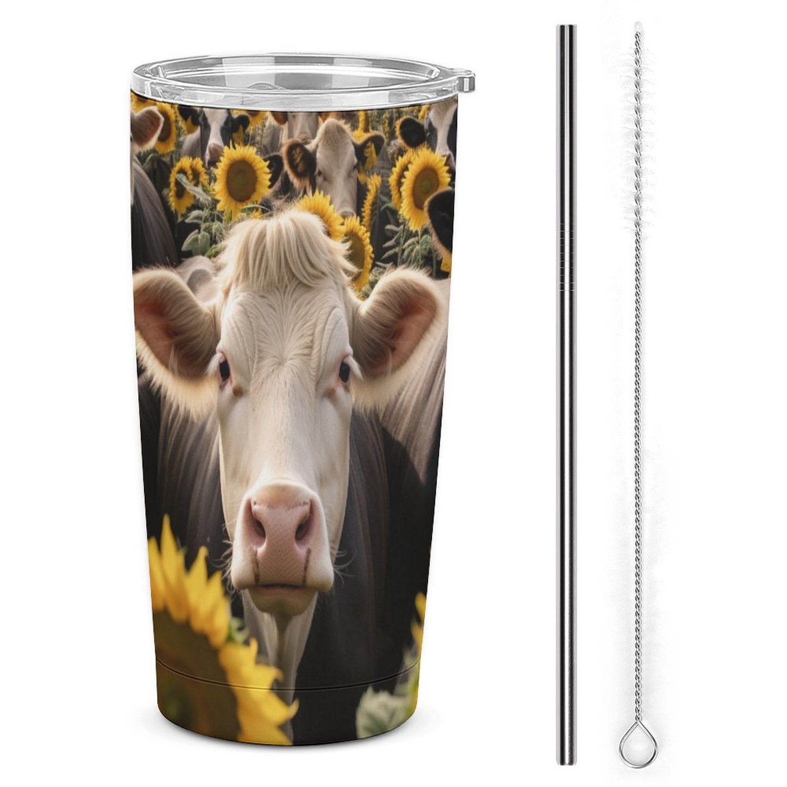 Farm Cows 20oz Tumbler with Lid And Straw Insulated Mug Stainless Steel ...
