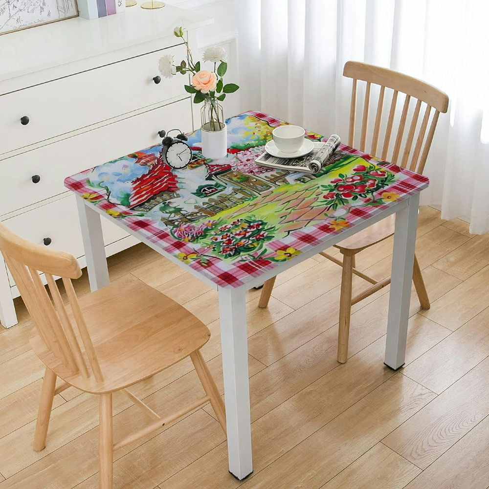 Farm Cute Ducks Square Tablecloth 52x52 Inch Washable Polyester Table ...