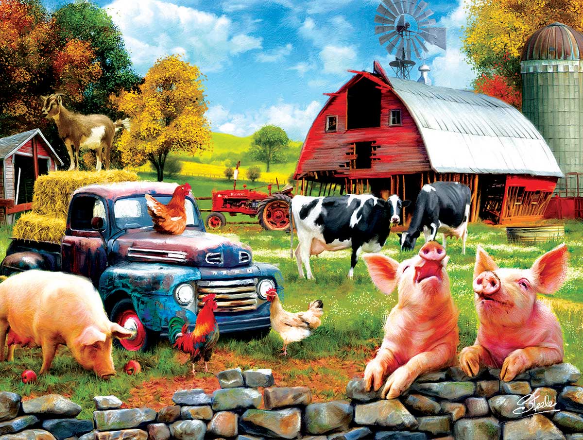 Farm Days, a 1000-piece Puzzle by SunsOut - Walmart.com