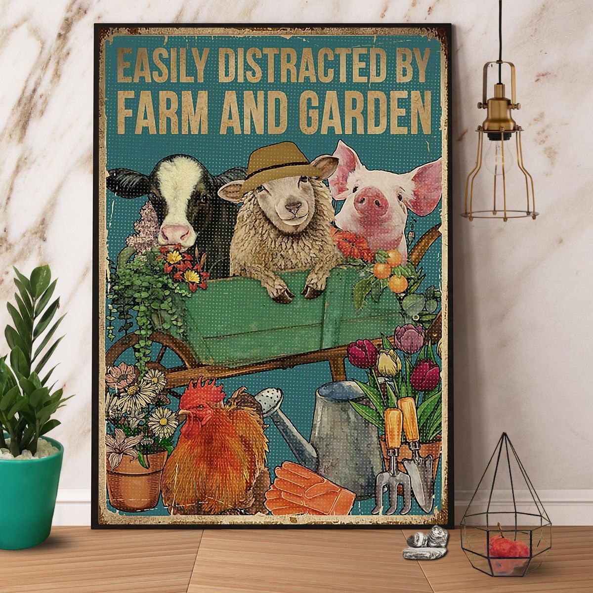 Farm Easily Distracted By Farm And Garden Paper Poster No Frame Matte ...