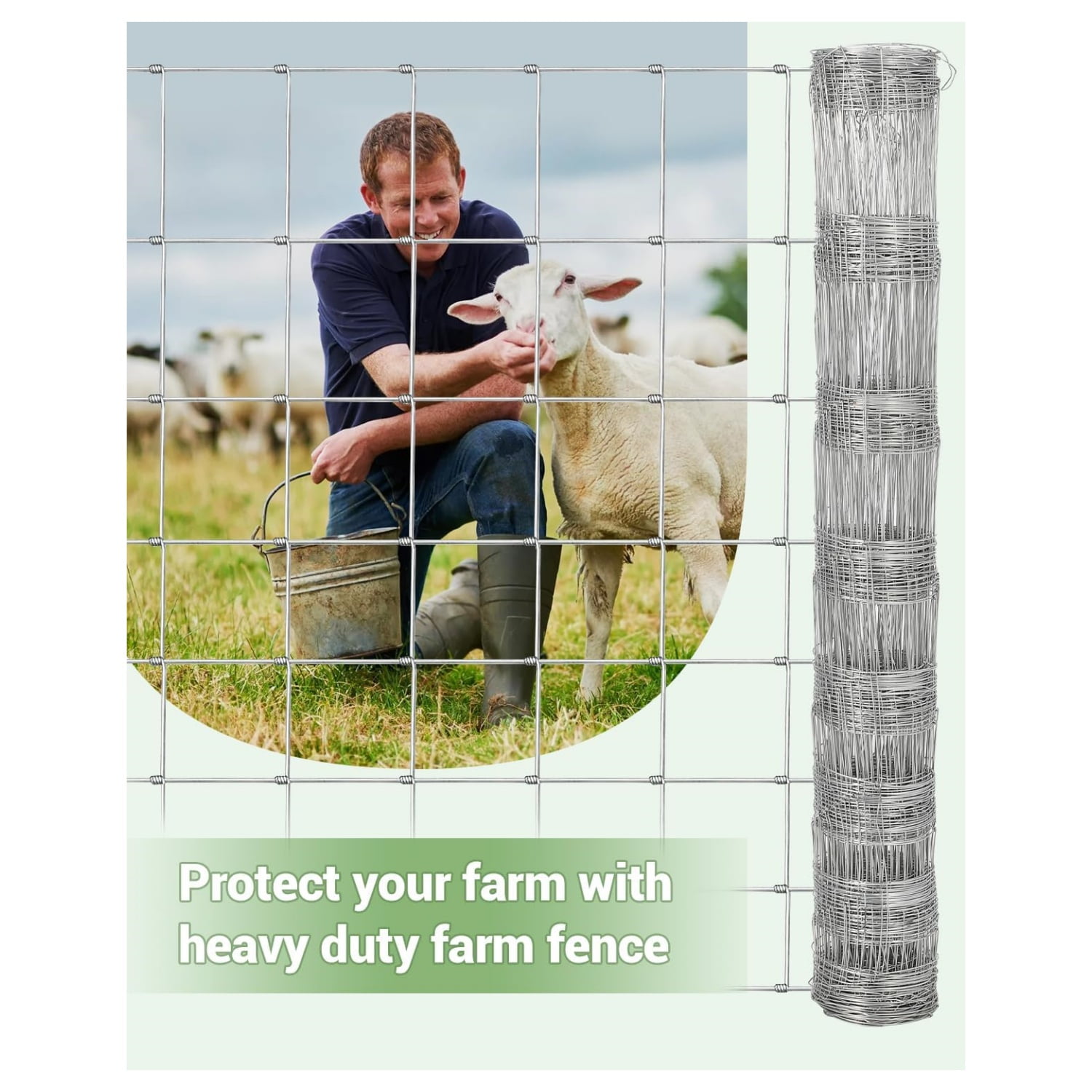 Farm Fence, Home Heavy Galvanized Goat Fence, Cattle Fence, Deer Fence ...