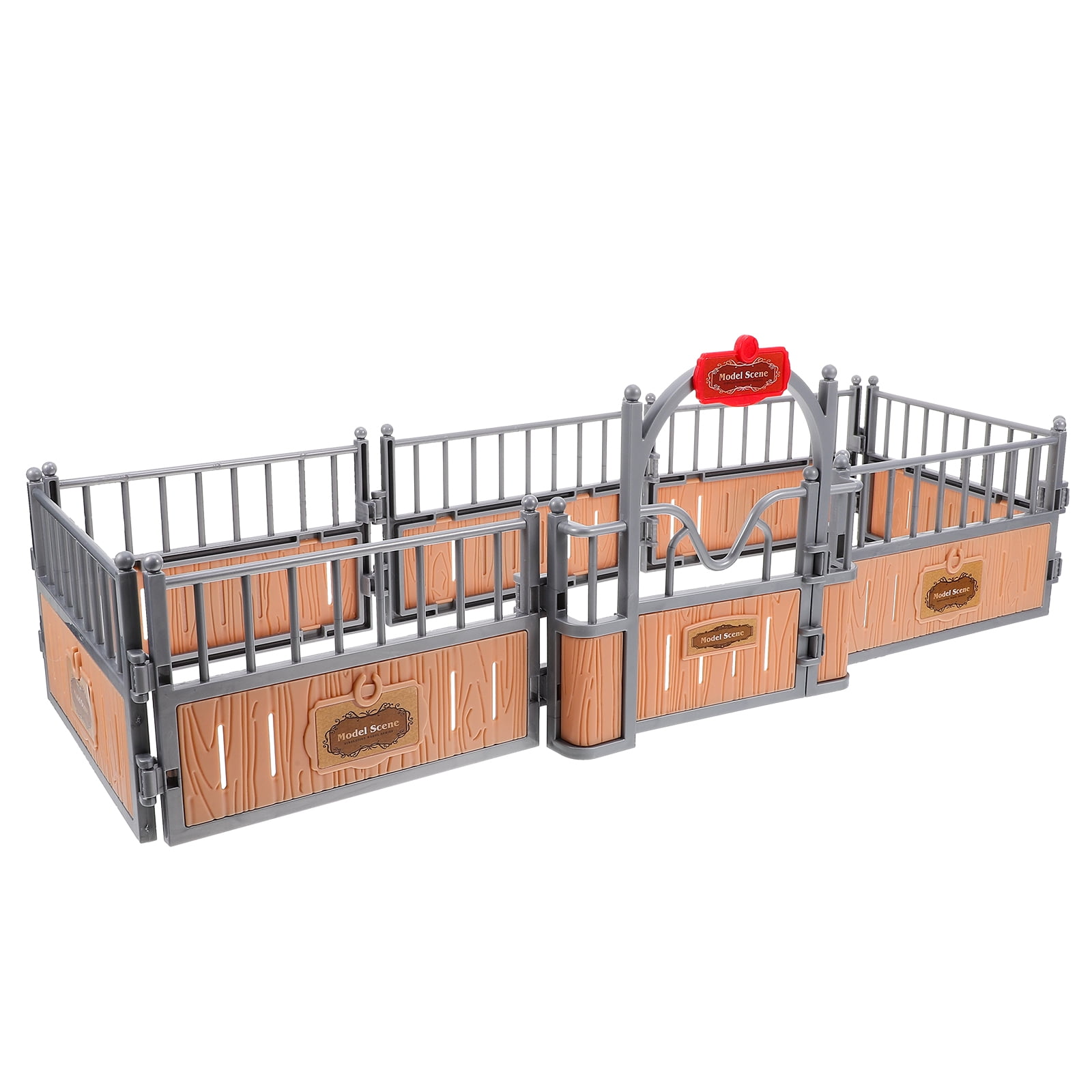 Mini Fence Toy for Horse Corral Fencing Accessory Miniature Farm Fence ...