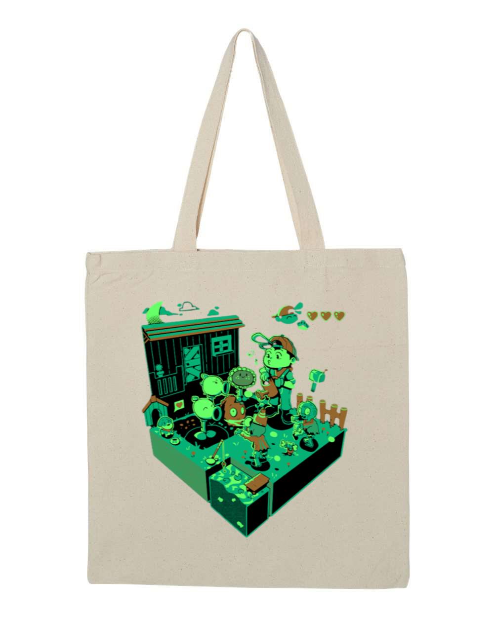 Farm Fight Survival Mode Graphic In Zombie Battle Tote Bag - Walmart.com
