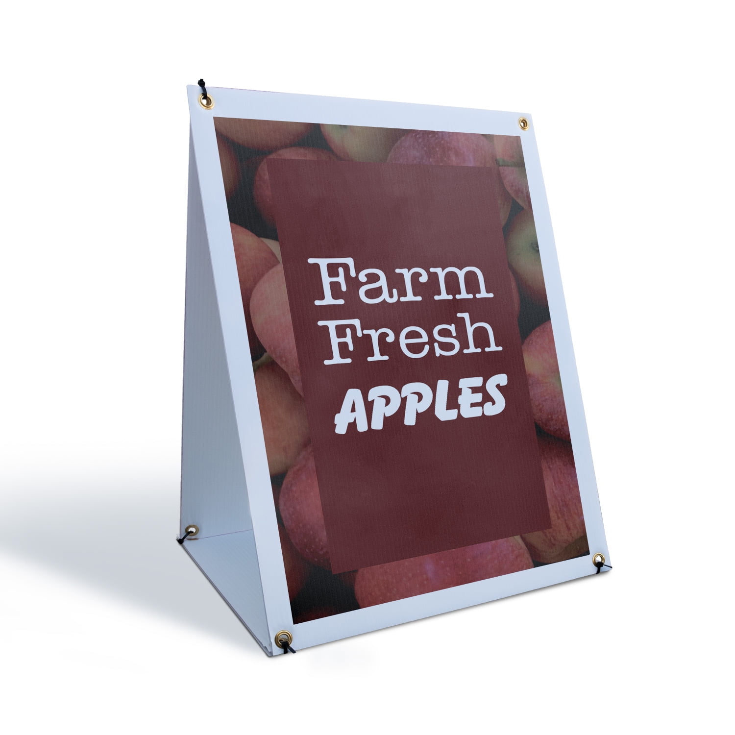 Farm Fresh Apples Sidewalk Sign 24 Inch x 36 Inch A-Frame Images On ...