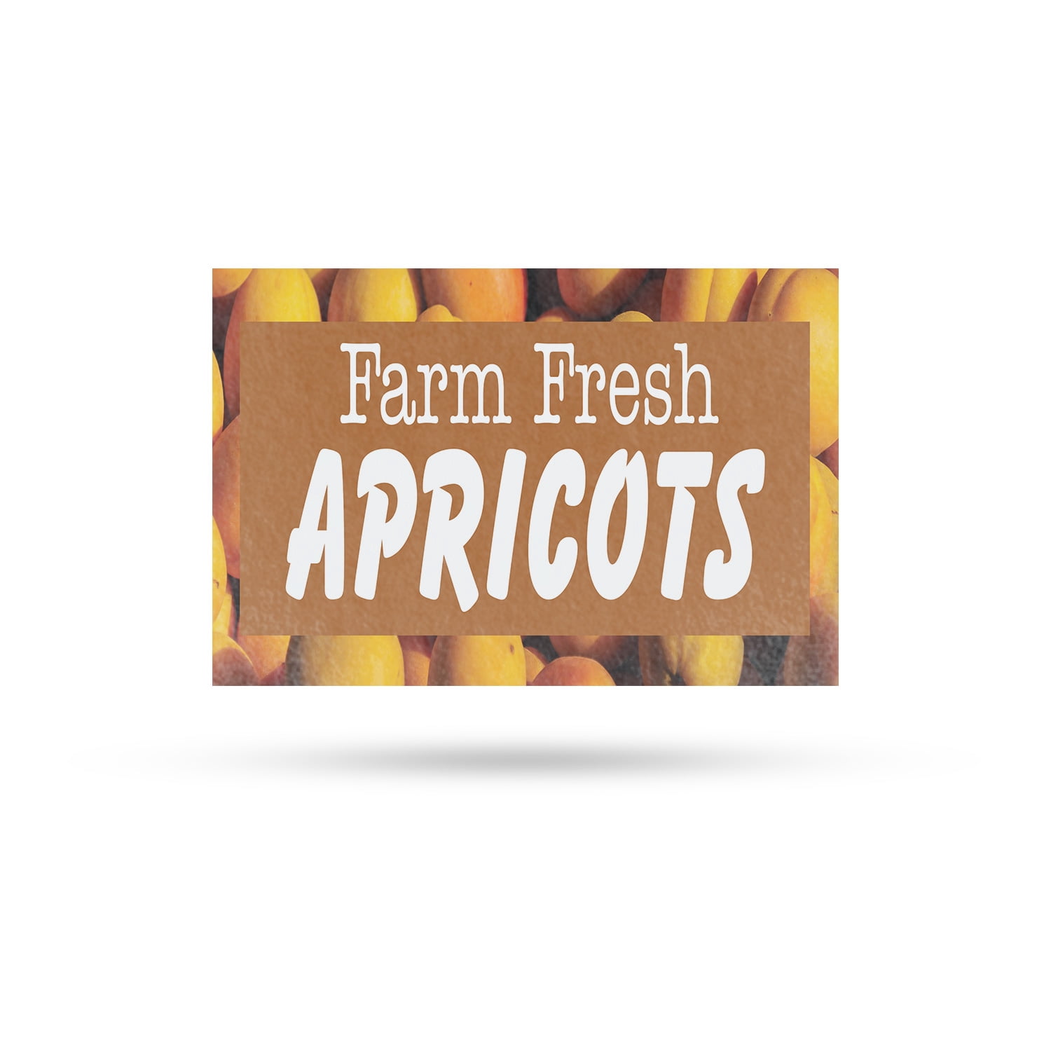 Farm Fresh Apricots Vinyl Decal 18 Inch x 24 Inch Weatherproof Heavy ...