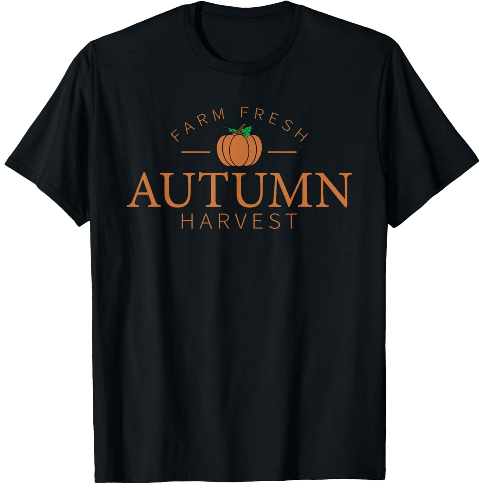 Farm Fresh Autumn Harvest Cute Pumpkin Patch Fall Design T-Shirt ...