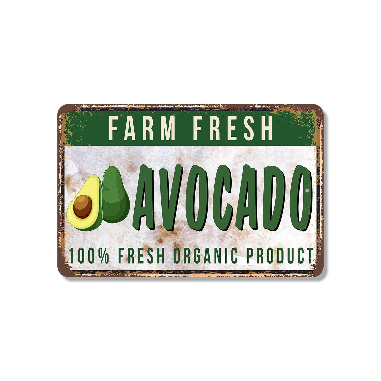 Farm Fresh Avocado 8 Inch x 12 Inch Novelty Plastic Sign Ripe Ready ...