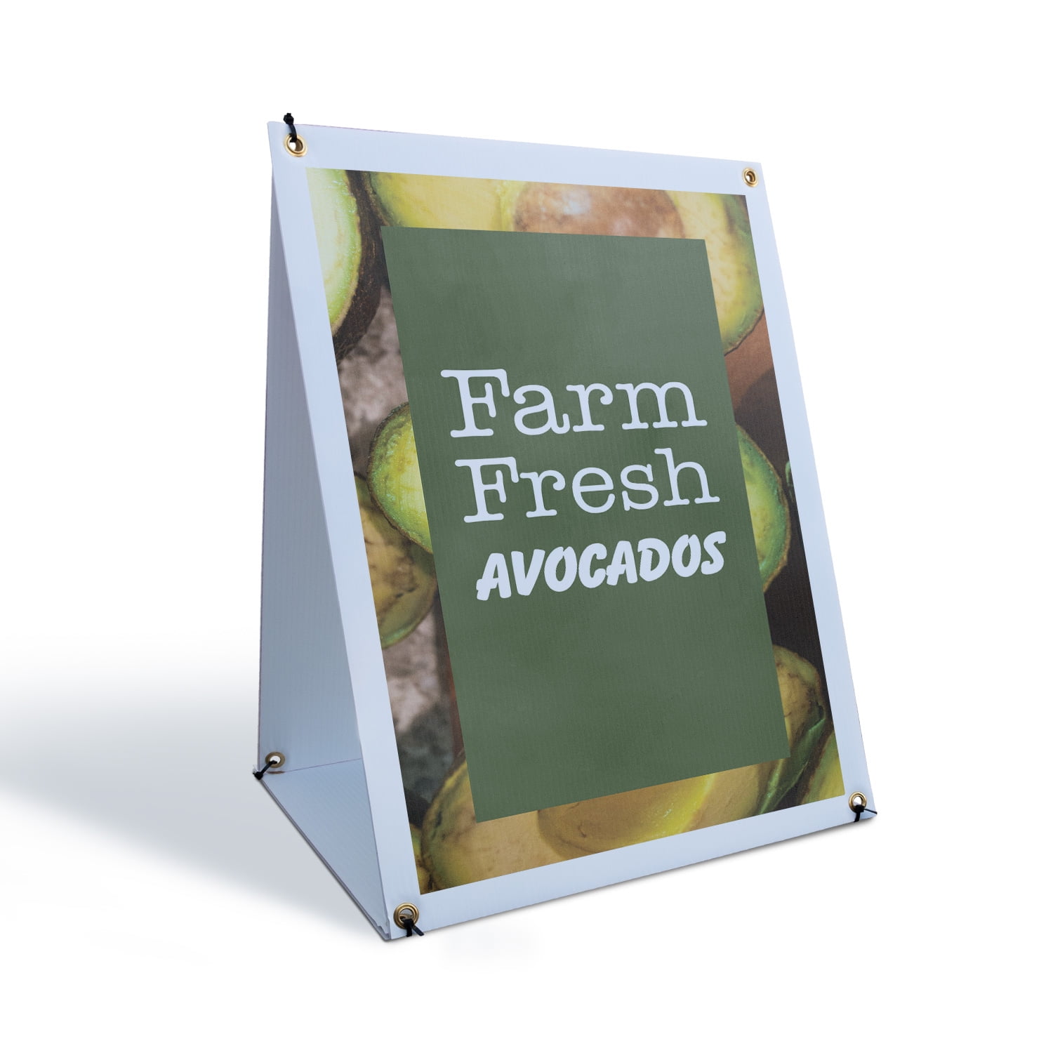 Farm Fresh Avocados Sidewalk Sign 24 Inch x 36 Inch A-Frame Images On ...