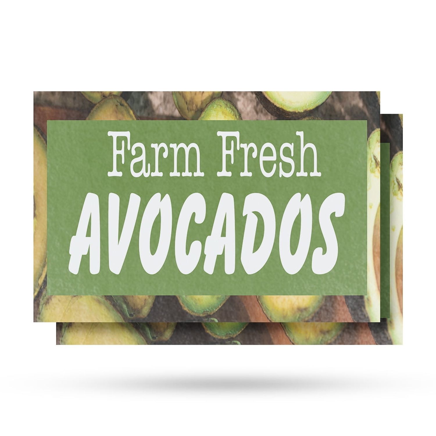 Farm Fresh Avocados Vinyl Decal 2 Pack of 24 Inch x 36 Inch ...