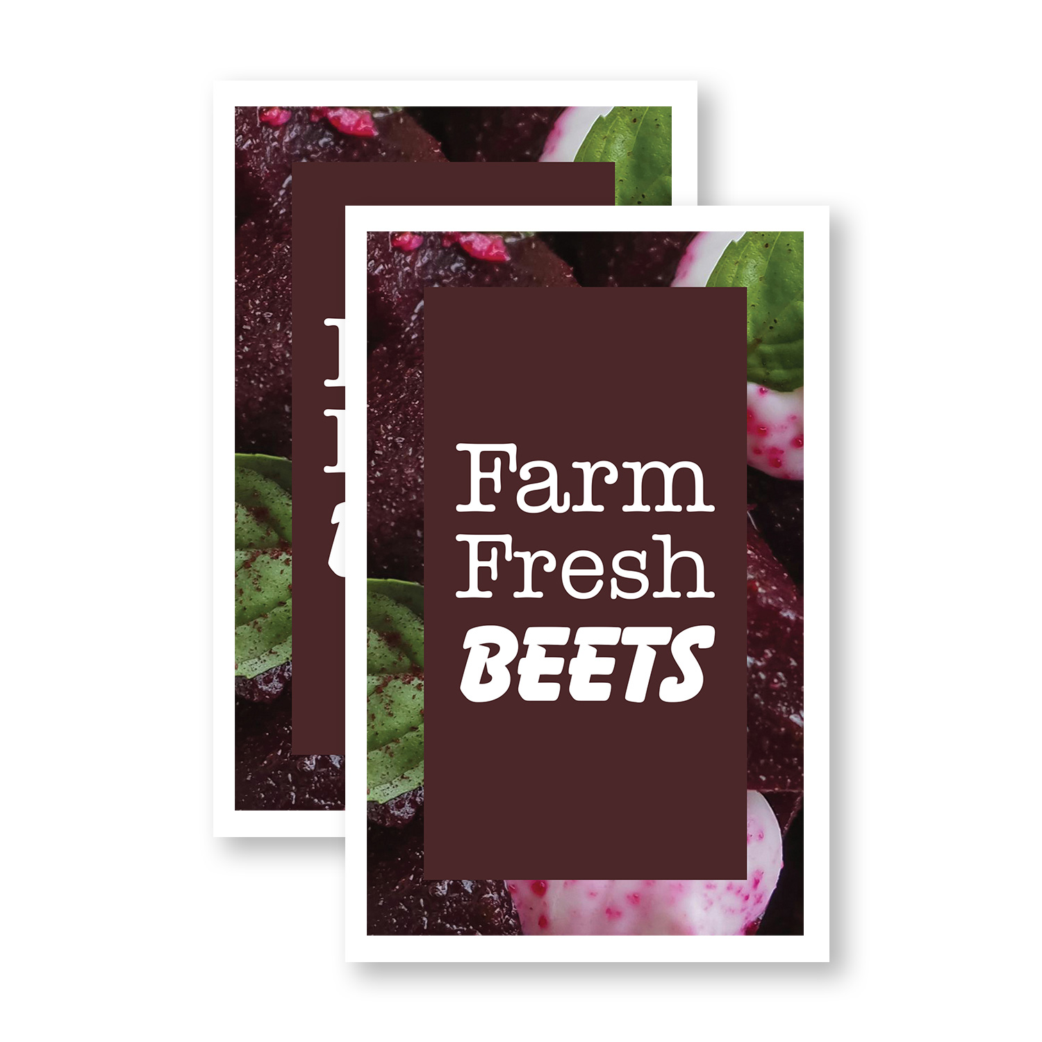 Farm Fresh Beets (2-Pack) 24 Inch x 36 Inch Vinyl Decals | Sign Insert ...