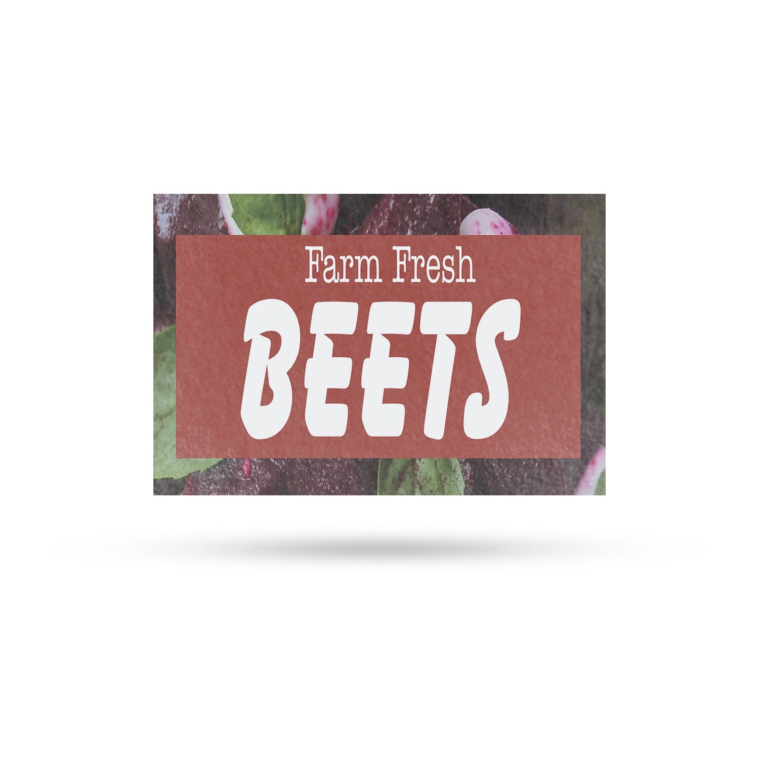 Farm Fresh Beets Vinyl Decal 18 Inch x 24 Inch Weatherproof Heavy-Duty ...