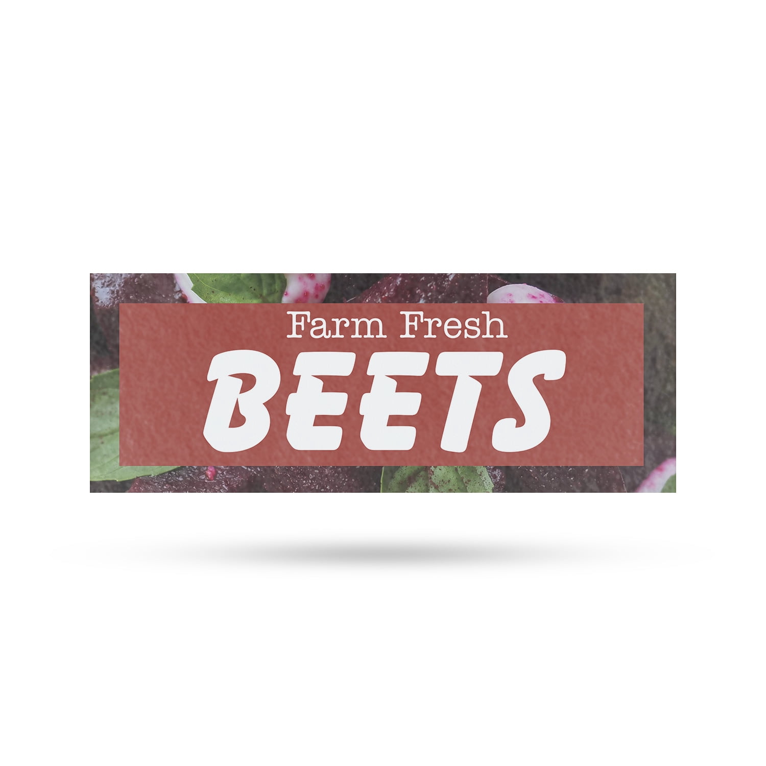 Farm Fresh Beets Vinyl Decal 36 Inch x 14 Inch Weatherproof Heavy-Duty ...