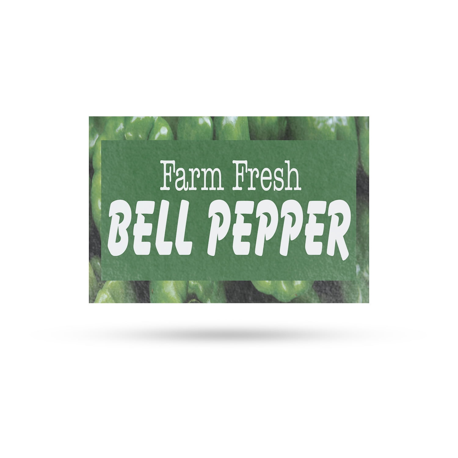 Farm Fresh Bell Pepper Vinyl Decal 24 Inch x 36 Inch Weatherproof Heavy ...