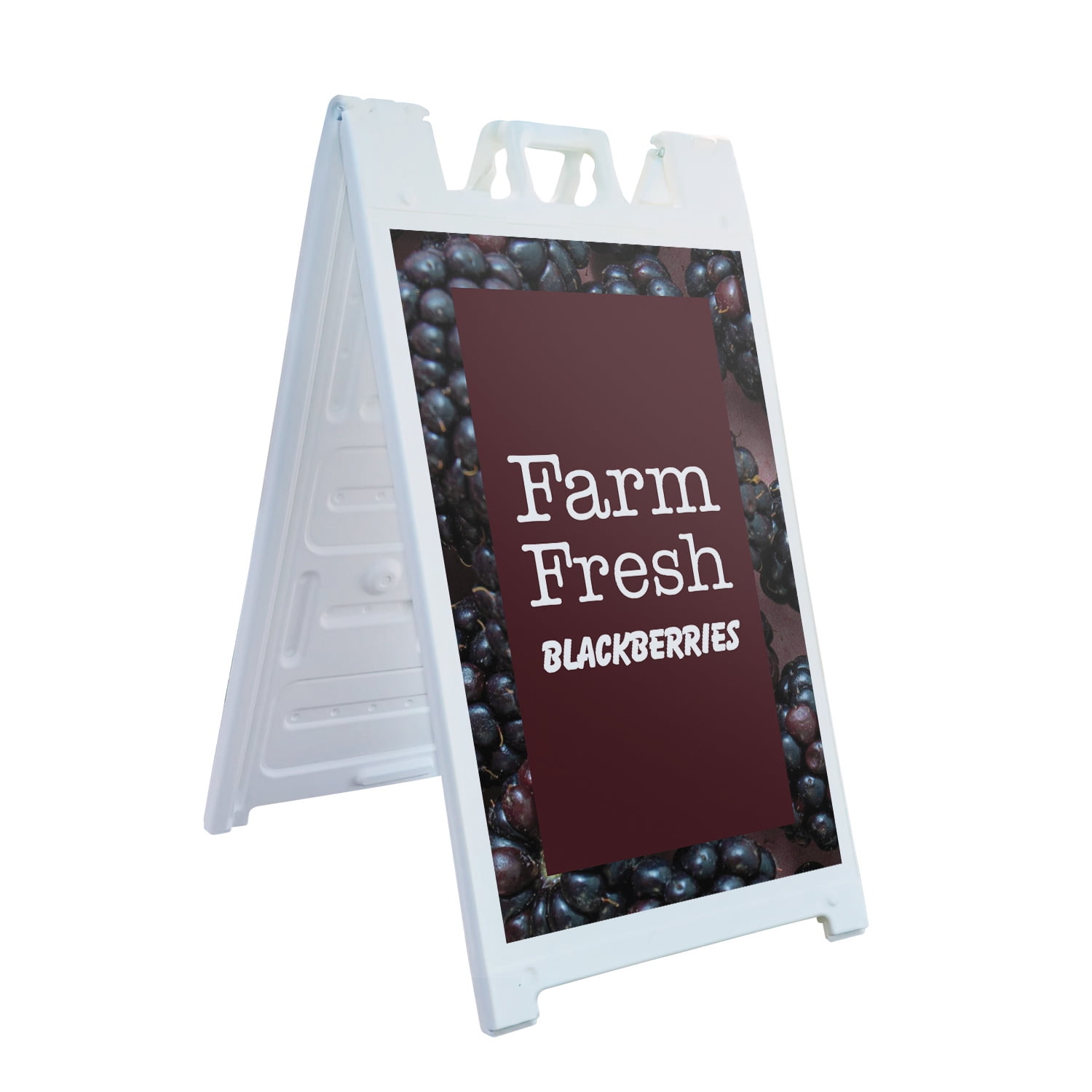 Farm Fresh Blackberries 24" x 36" Double Sided A-Frame Sidewalk Sign ...