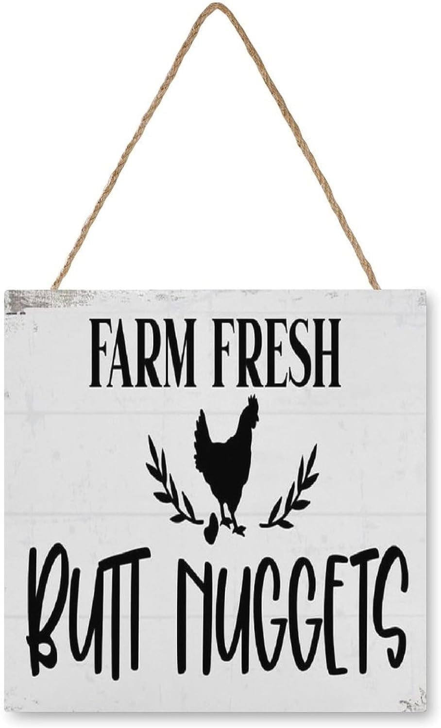 Farm Fresh Butt Nuggets Quote Sayings Home Wall Decor Wooden Signs ...