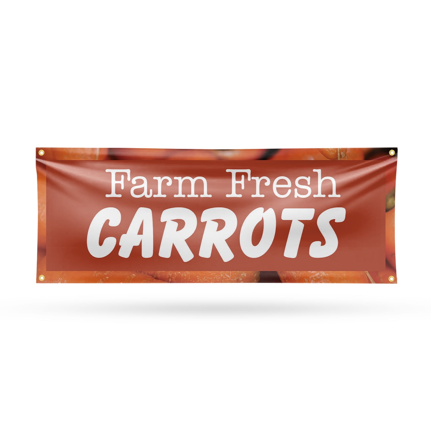 Farm Fresh Carrots Banner Sign 18 Inch x 48 Inch | 13 oz Vinyl with ...