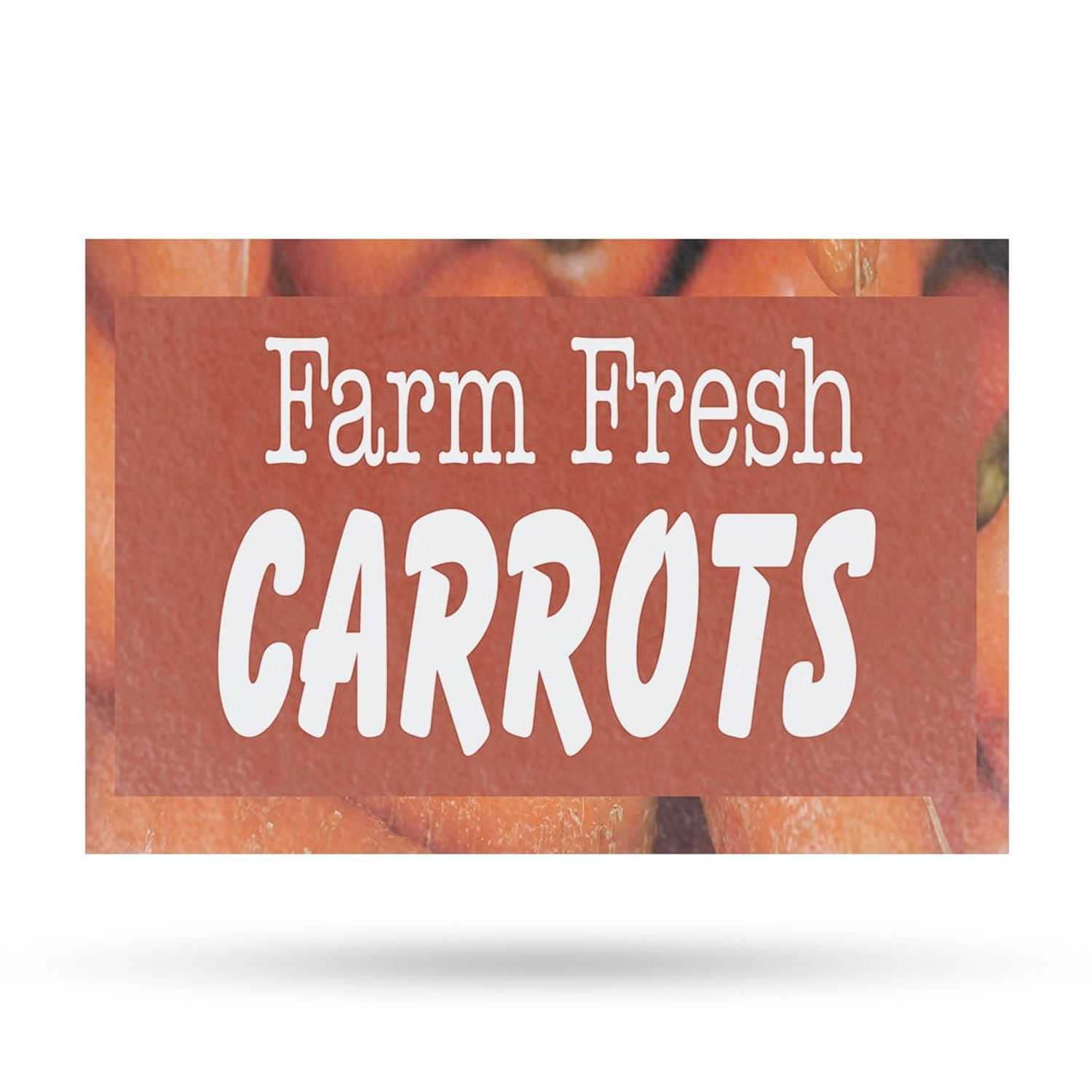 Farm Fresh Carrots Vinyl Decal 18 Inch x 24 Inch Weatherproof Heavy ...