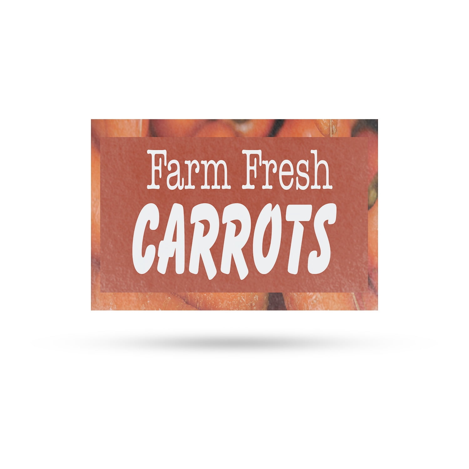 Farm Fresh Carrots Vinyl Decal 24 Inch x 36 Inch Weatherproof Heavy ...