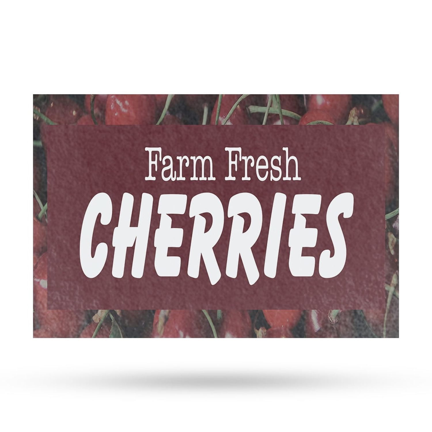 Farm Fresh Cherries Vinyl Decal 18 Inch x 24 Inch Weatherproof Heavy ...