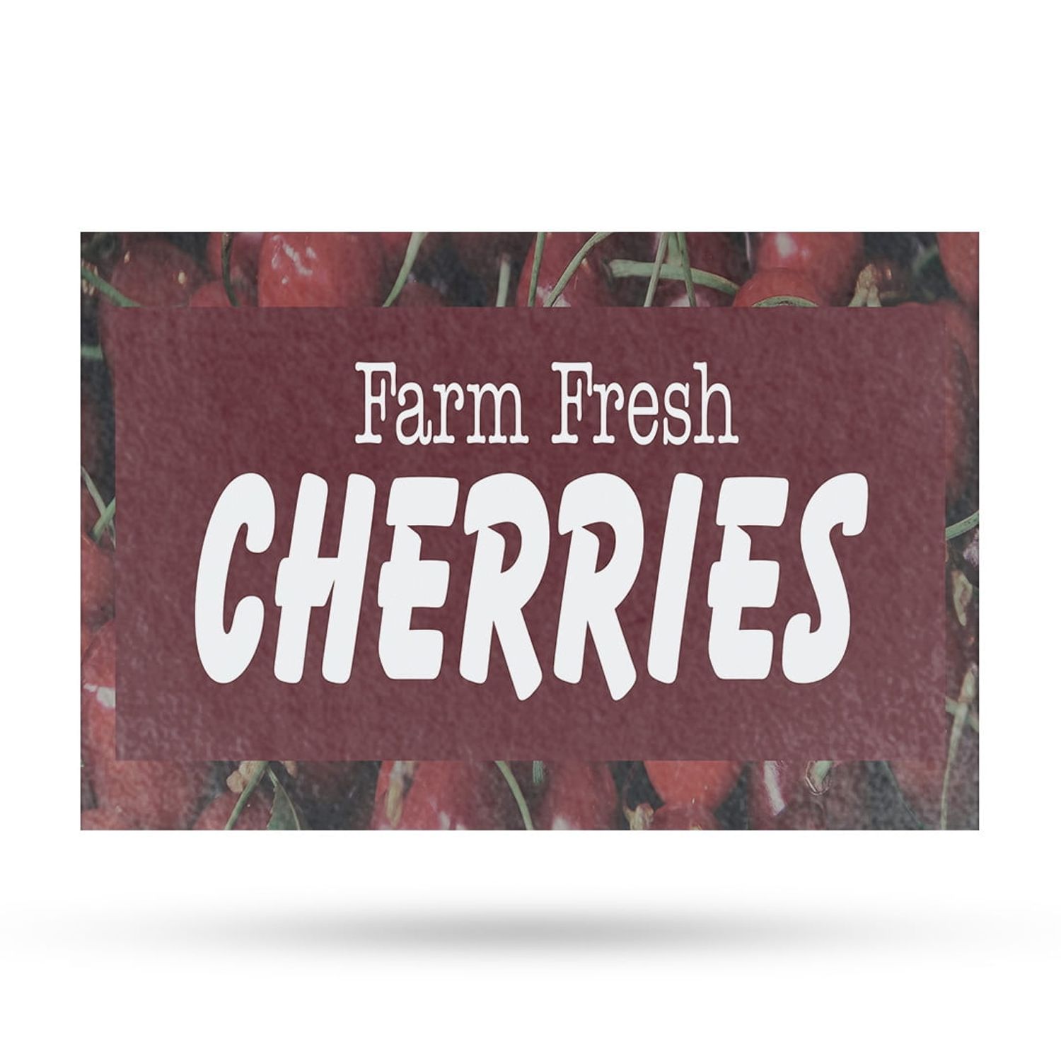 Farm Fresh Cherries Vinyl Decal 24 Inch x 36 Inch Weatherproof Heavy ...