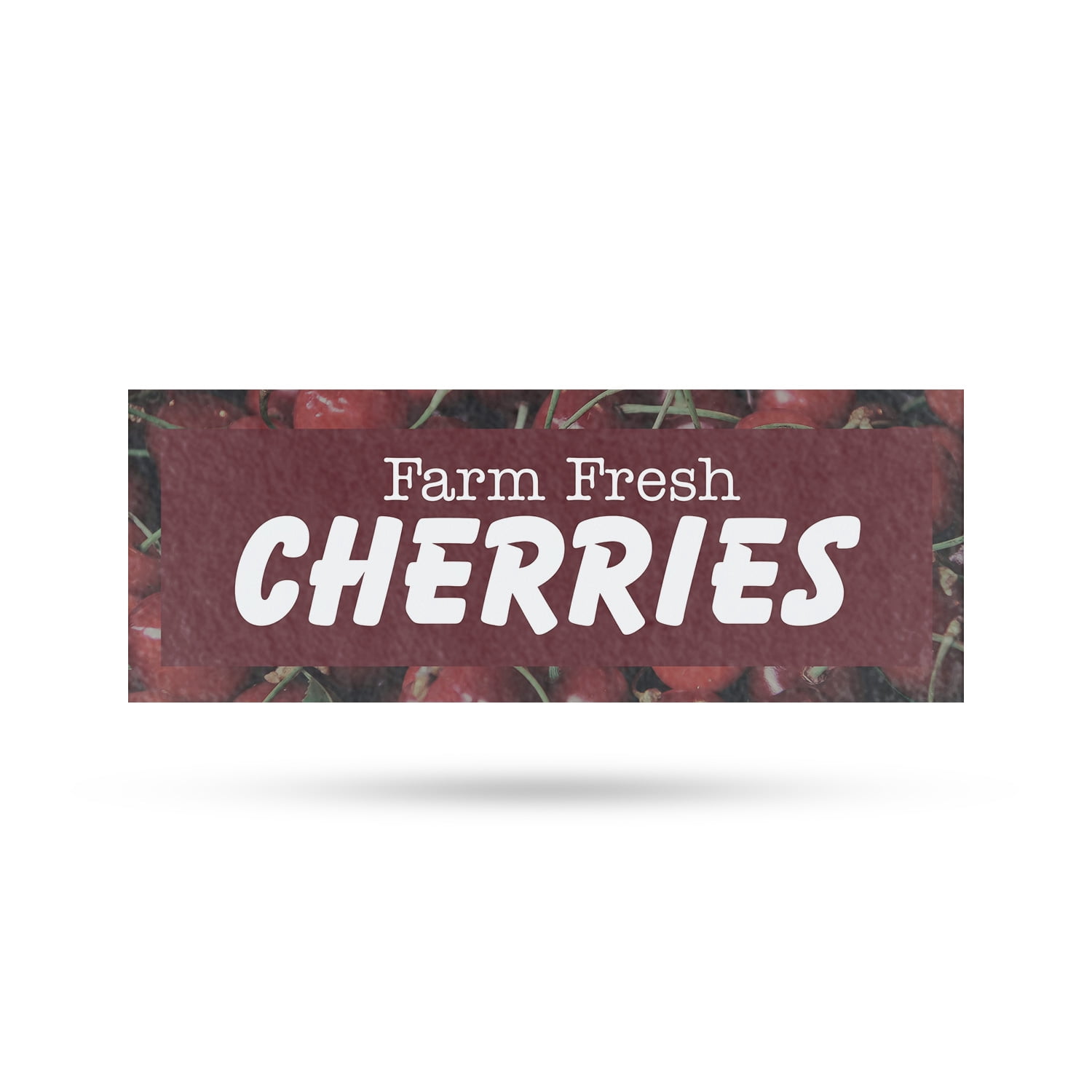 Farm Fresh Cherries Vinyl Decal 36 Inch x 14 Inch Weatherproof Heavy ...