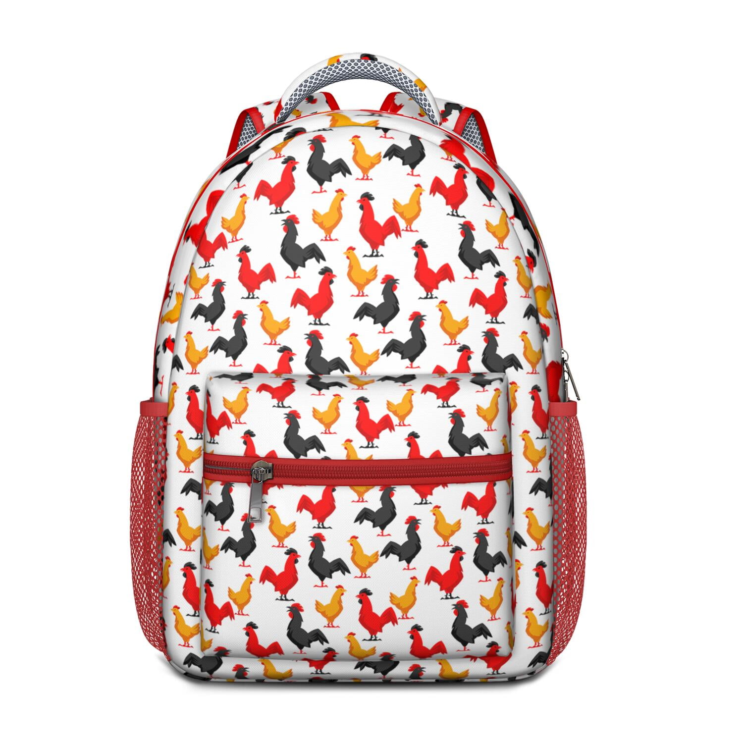 Farm Fresh Chicken and Egg Art Backpack – Watercolor Hen and Garden ...