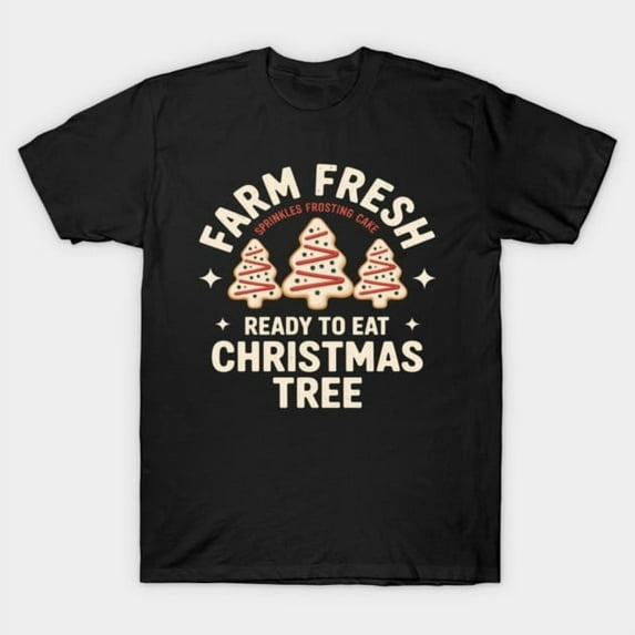 Farm Fresh Christmas Tree Rustic Holiday Graphic, H27332 T-Shirt, for ...