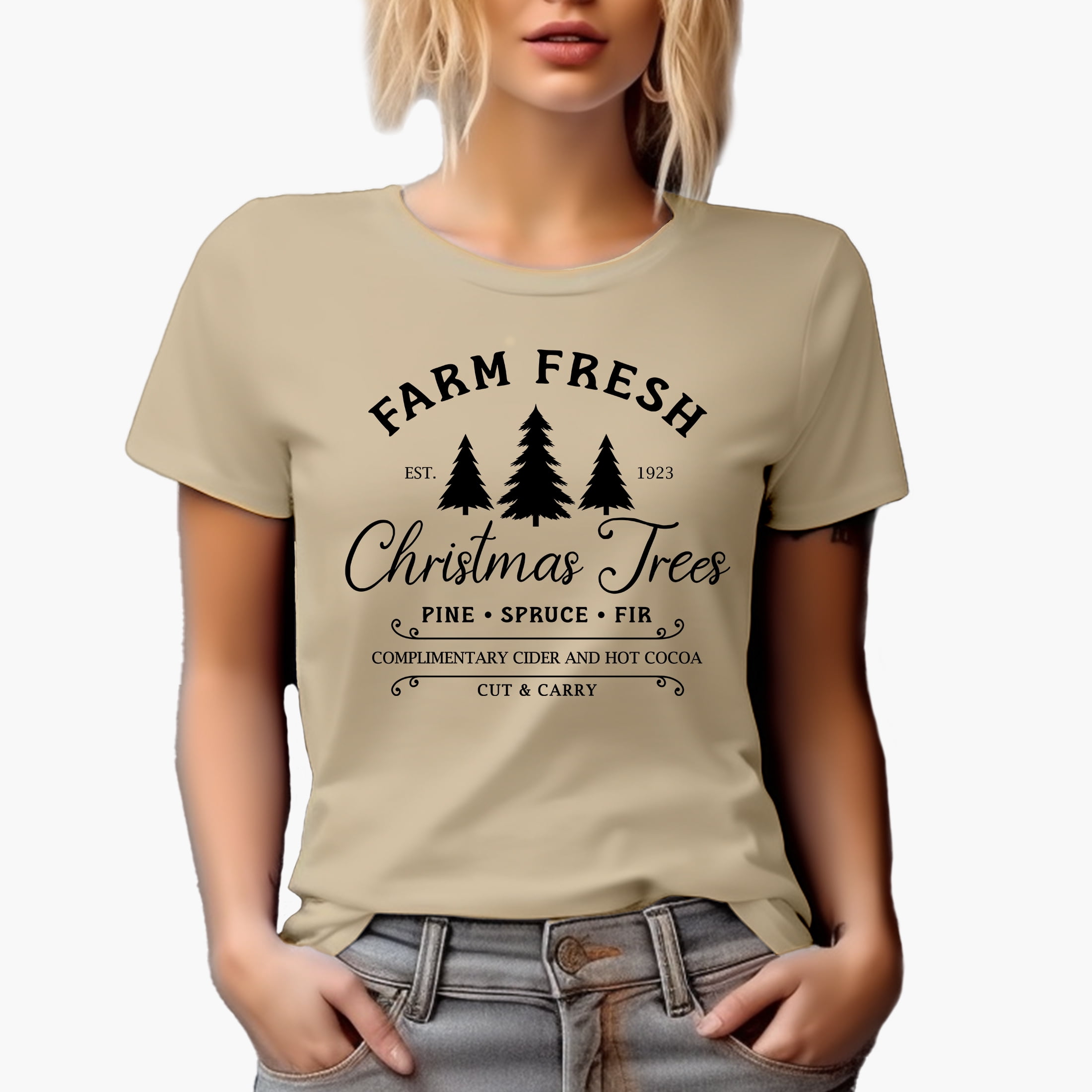 Farm Fresh Christmas Trees, Pine, Spruce, Fir, Vintage Christmas Shop ...