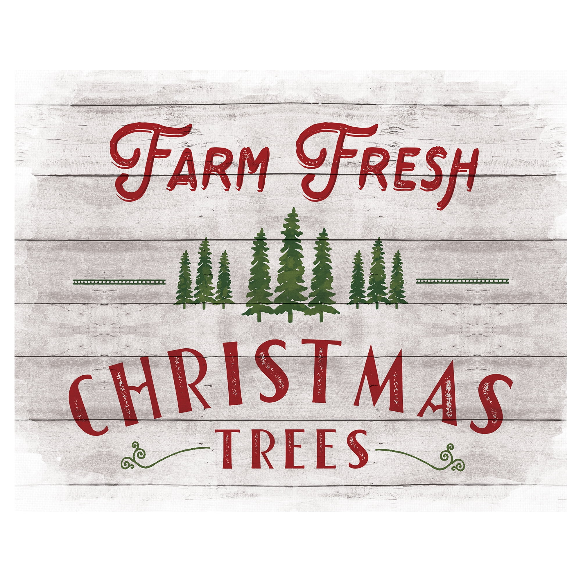Amanda Murray Fresh Christmas Trees - Vintage Holiday Decor - Walmart.com