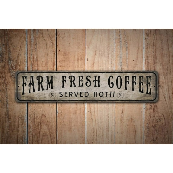 Farm Fresh Coffee Fresh Coffee Sign Farm Fresh Coffee Decor Vintage ...