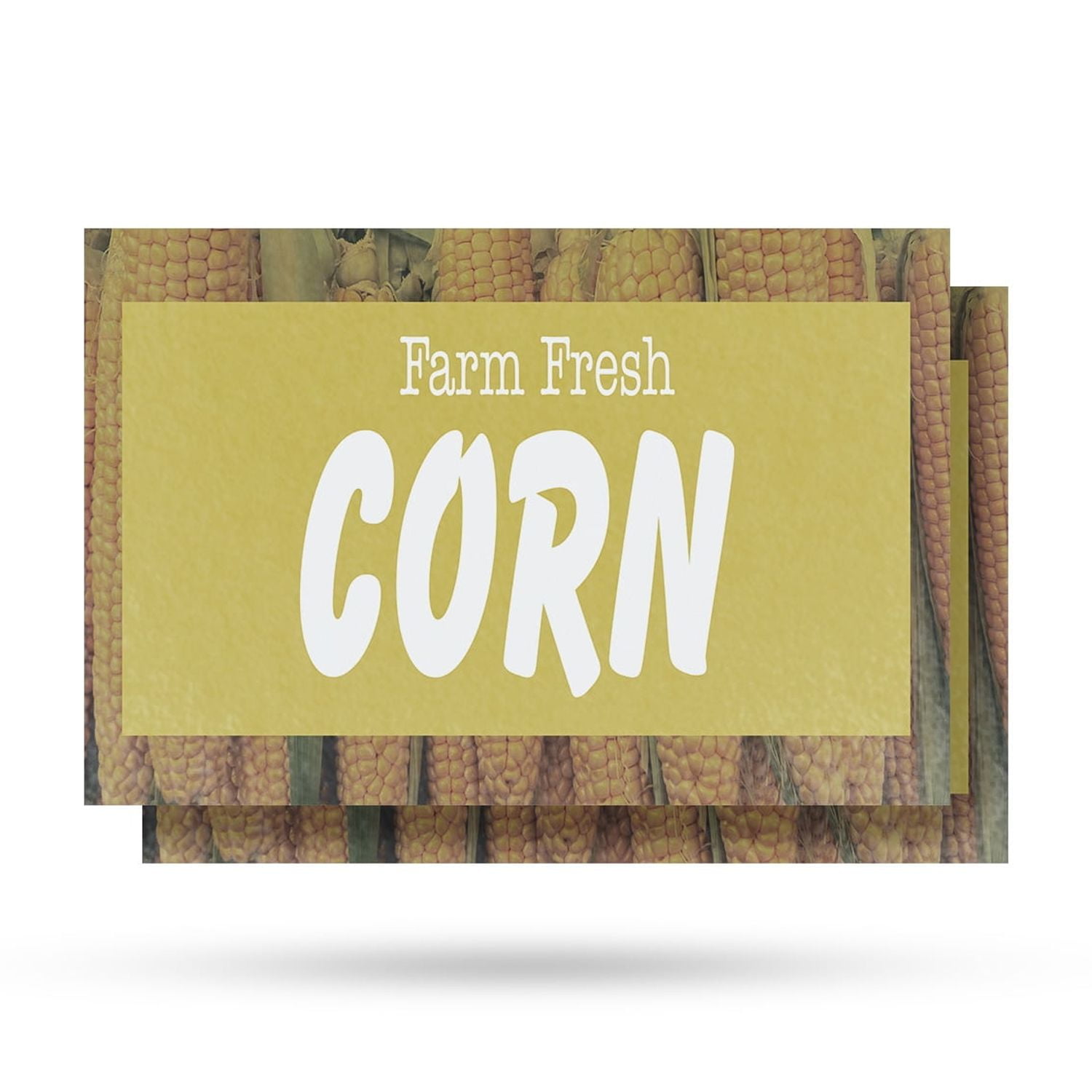 Farm Fresh Corn Vinyl Decal 2 Pack of 12 Inch x 16 Inch Weatherproof ...