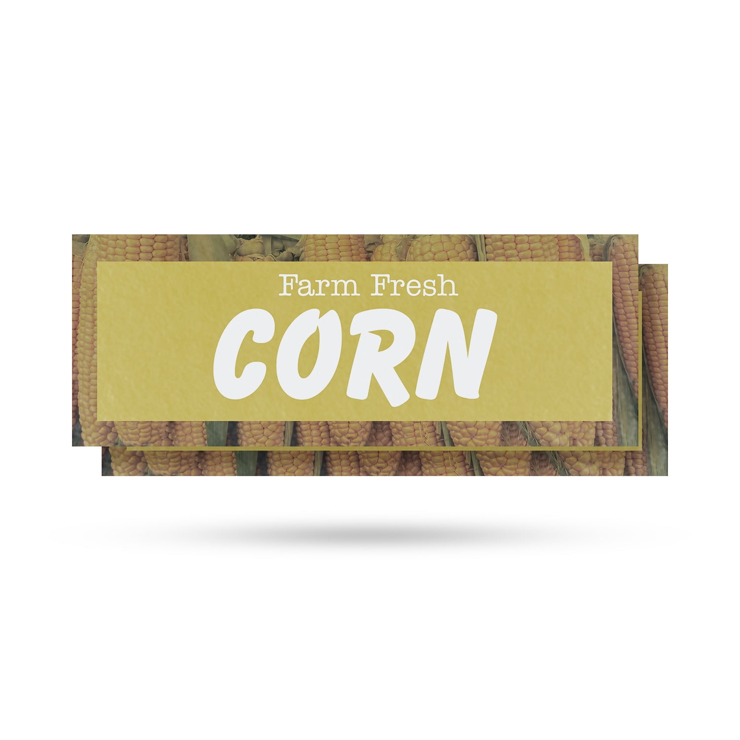 Farm Fresh Corn Vinyl Decal 2 Pack of 24 Inch x 9 Inch Weatherproof ...