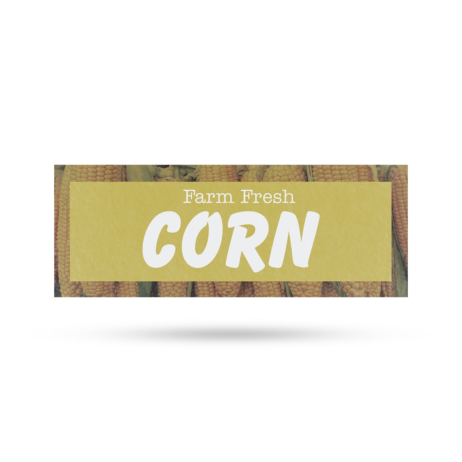 Farm Fresh Corn Vinyl Decal 24 Inch x 9 Inch Weatherproof Heavy-Duty ...