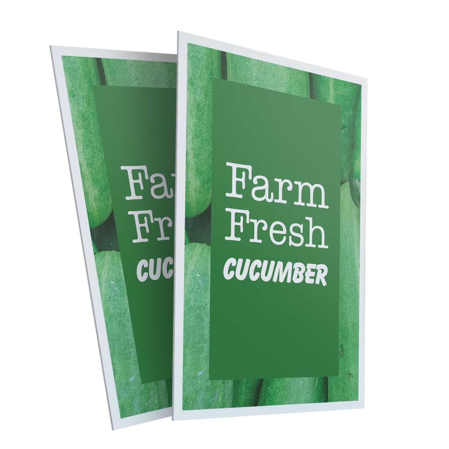 Farm Fresh Cucumber (2-Pack) 24 Inch x 36 Inch Plastic Signs | Sign ...